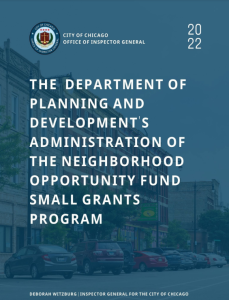 The Department of Planning and Development’s Administration of the ...