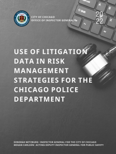 Use of Litigation Data in Risk Management Strategies for the Chicago ...