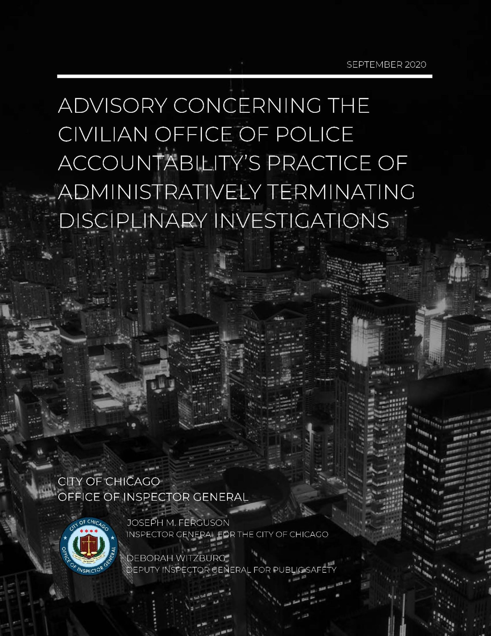 Advisory Concerning the Civilian Office of Police Accountability's ...